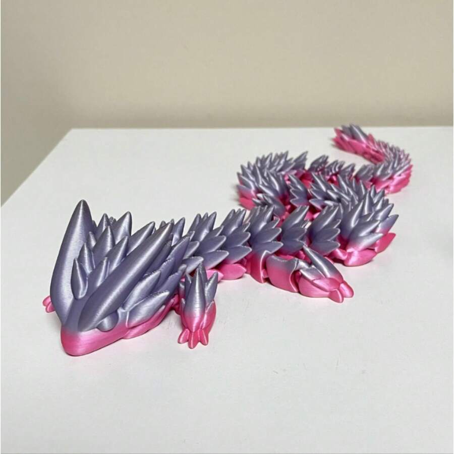 3D Printed Color-Changing Dragon Crystal Dragon Fidget Toy Flexible ...