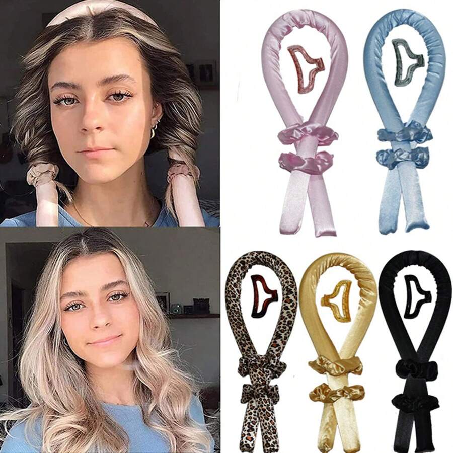 Slouchy People Sleep Foam Sponge Heatless Curling Stick Big Wave Curler ...