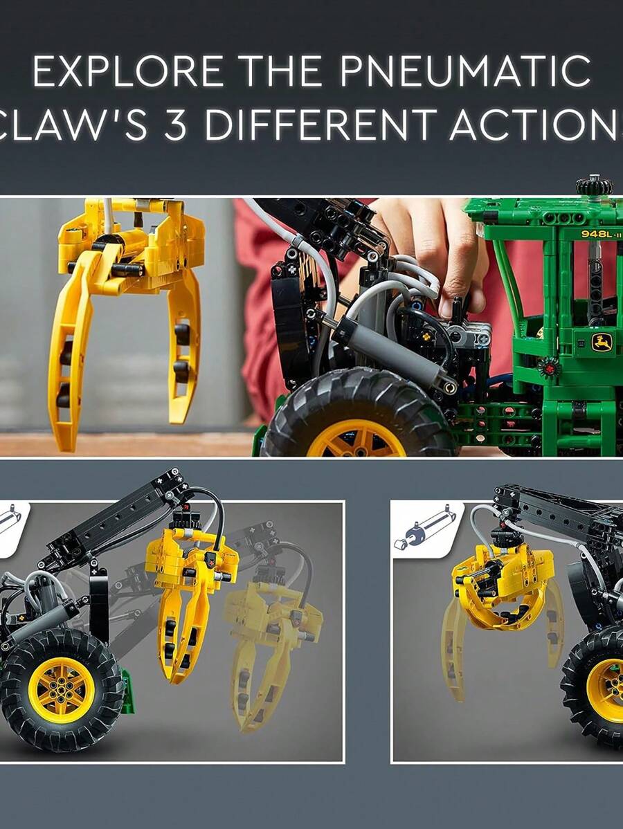 LEGO Technic John Deere 948L-II Skidder 42157 Advanced Tractor Toy ...