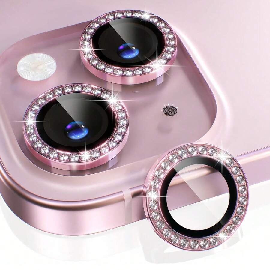 Compatible With Iphone 11-15 Pro Max Camera Lens Protector Bling, 9H ...
