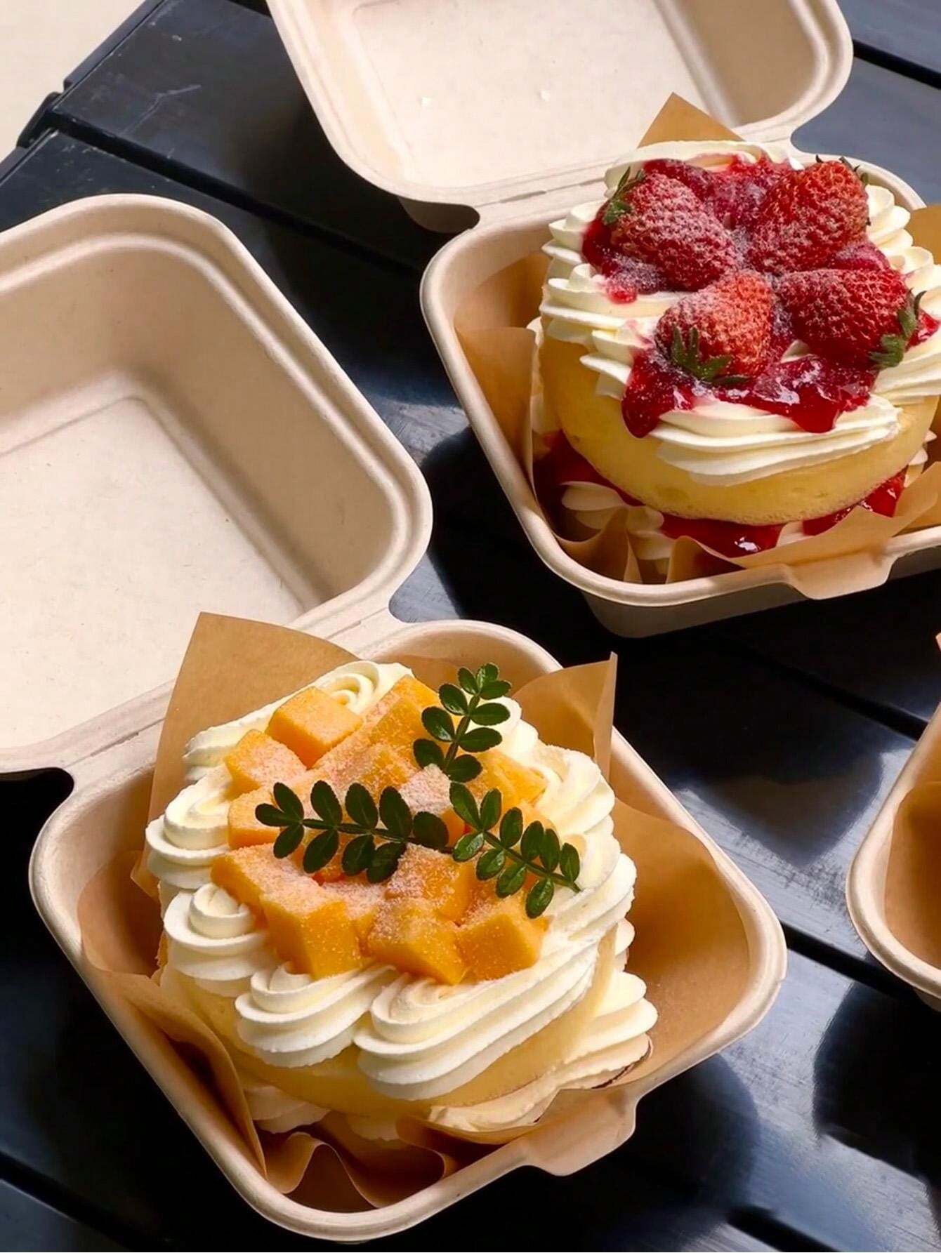 10/12/15pcs Pulp Hamburger Box, Bento Cake, Dessert, Takeout, Packing ...