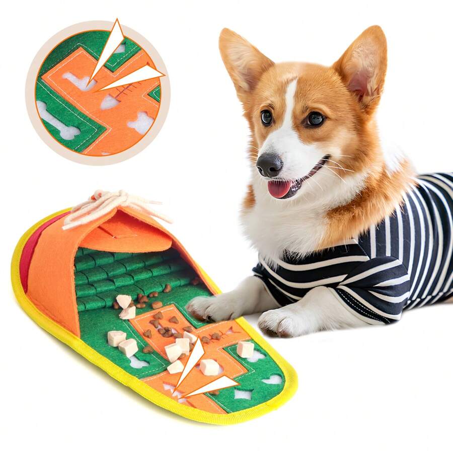 Dog Snuffle Mat For Dog Slow Feeding Washable Anti Bite Dog Slipper ...