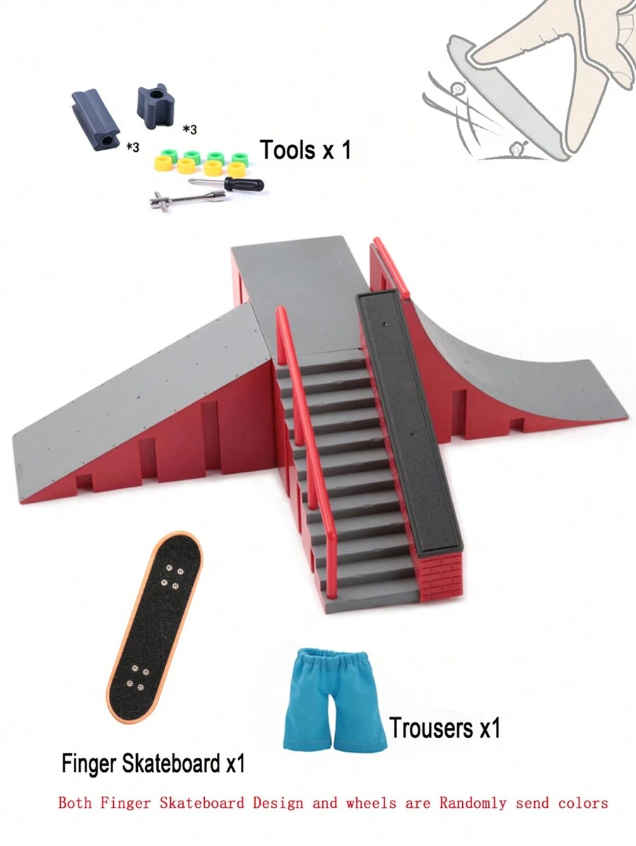 Juguetes para dedos Kit de monopatín de dedo 4 en 1 Juguetes de ...