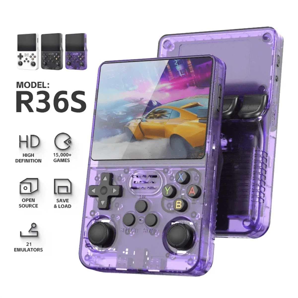 Data Frog R36S Handheld gameconsole Linux-systeem 3,5 inch IPS-scherm ...