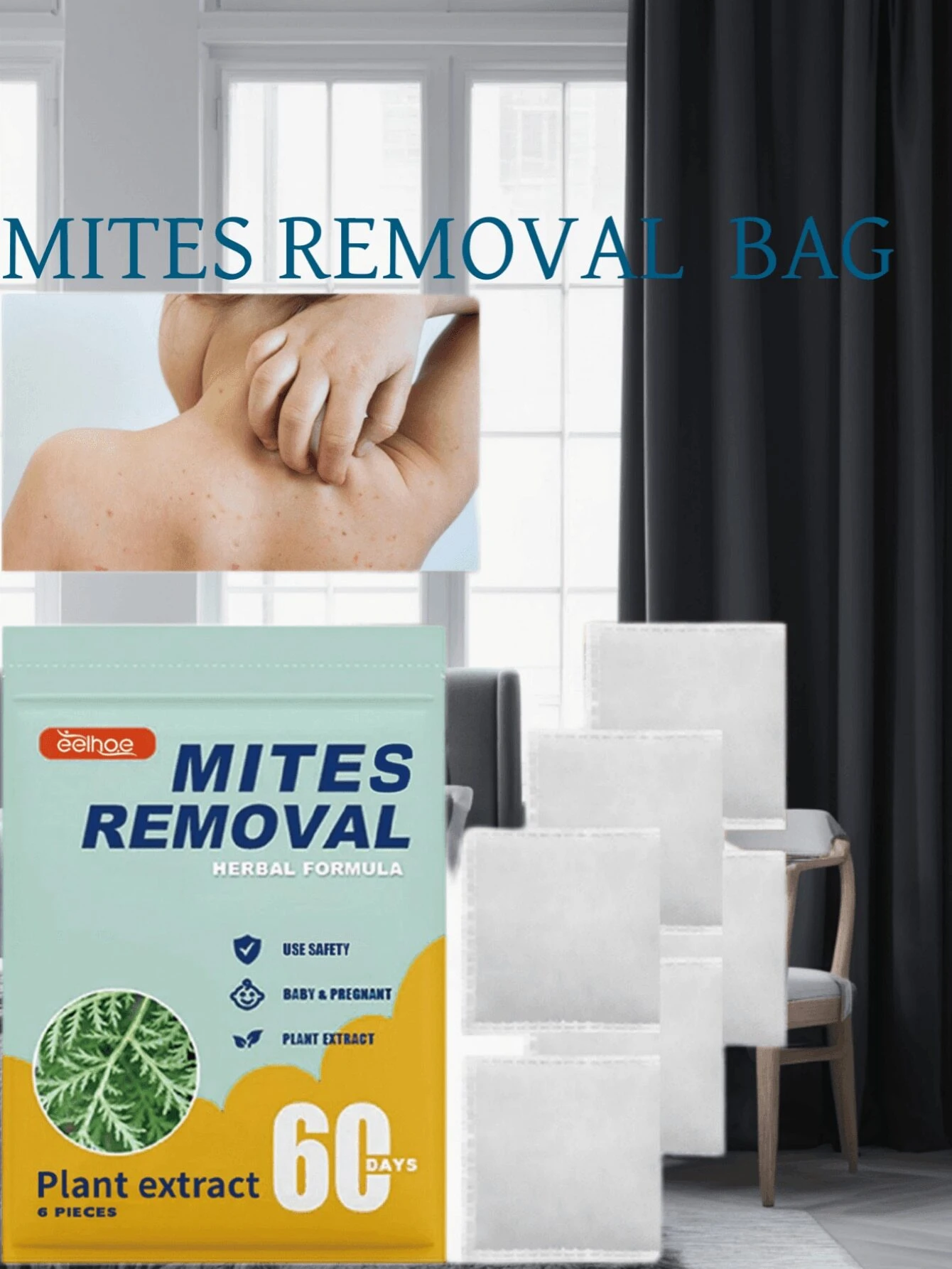 Multi-Purpose Cleaner Mite Bag, Anti-Flea & Bed Bug Bites, Portable ...