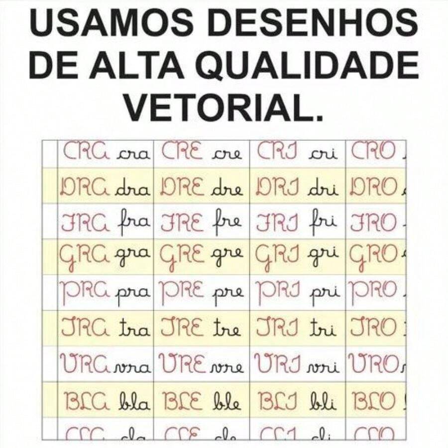 Pedagogical Banner Complex Cursive Uppercase Lowercase Ref.Will1455 ...