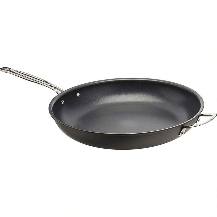 Chef's Classic Nonstick Hard-Anodized 14-Inch Open Skillet With Helper ...