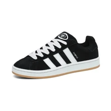 Adidas Campus 00s J Low Top Sneakers Core Black HQ6638 | SHEIN USA