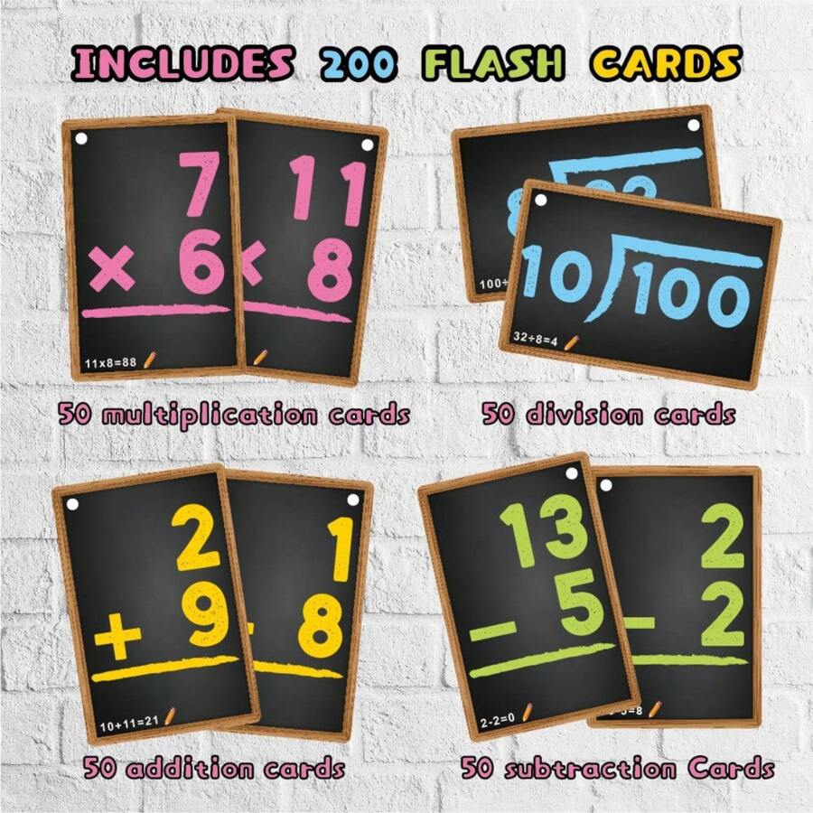 Matériel Montessori pour les mathématiques, cartes éclair pour le ...