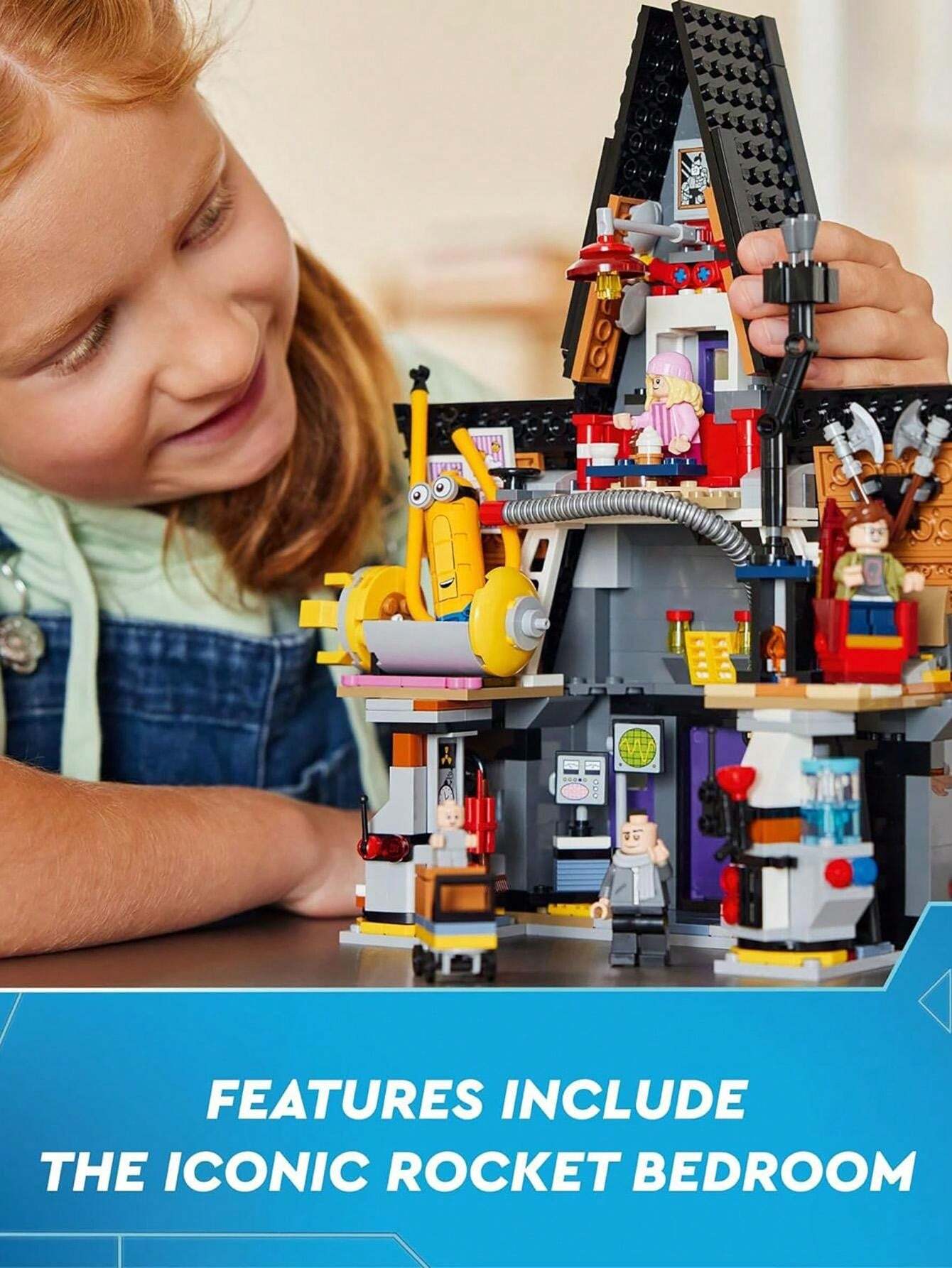 LEGO Despicable Me 4 Minions And Gru's Family Mansion, Minions Toy ...