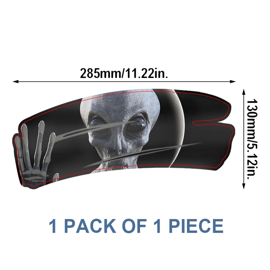 New 3D Alien Cracked Car Decal Cool Universal Self-Adhesive Pvc Vinyl ...