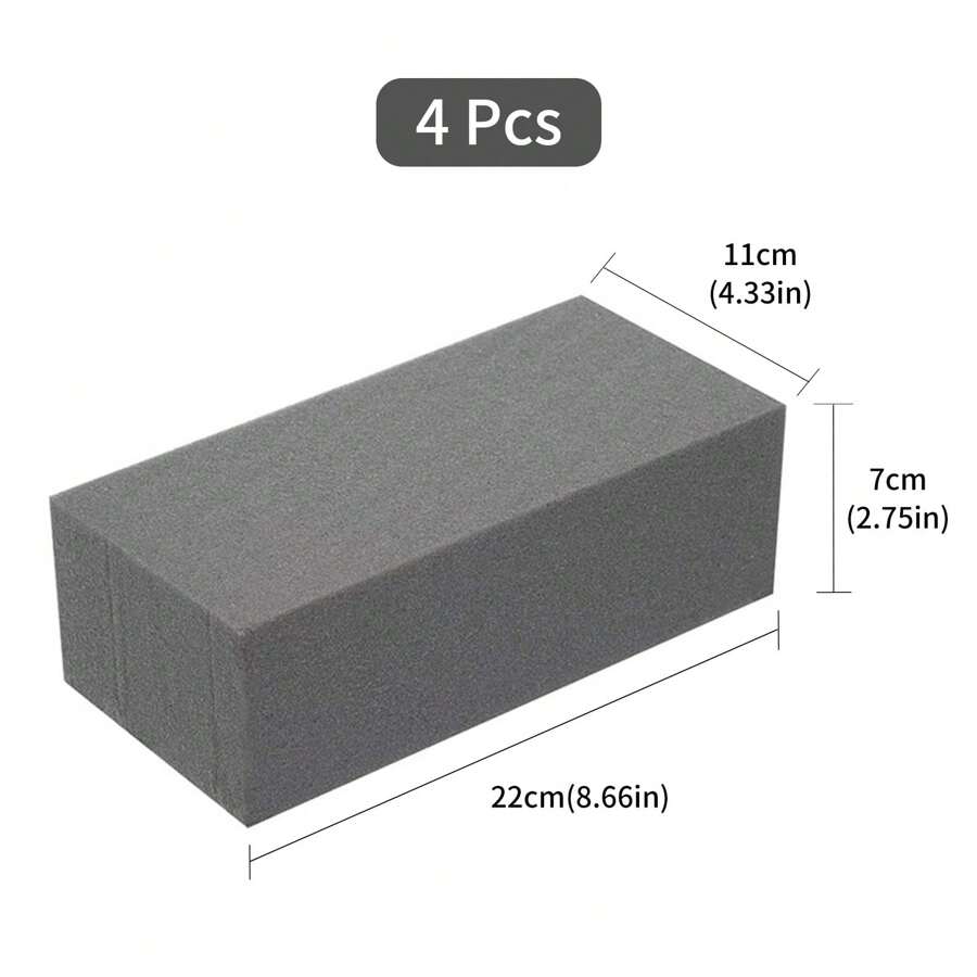 4 Pcs Dry Floral Foam For Artificial Flowers Wet Floral Foam Bricks