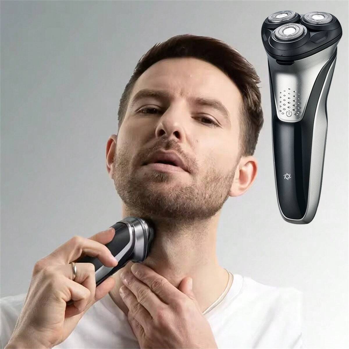 Men's Rechargeable Electric Shaver - Dry And Wet Shaving LED Display ...