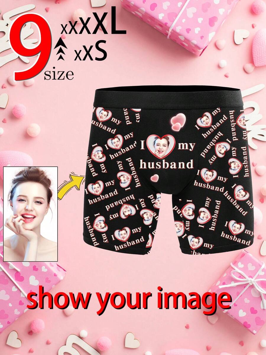 Custom Face Boxers For Men, Personalized Photo Underwear, Custom Face ...