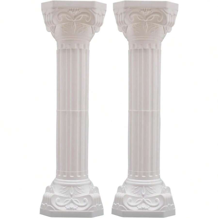 2Pcs Wedding Roman Column Pillars Elegant Wedding Event Decorative ...