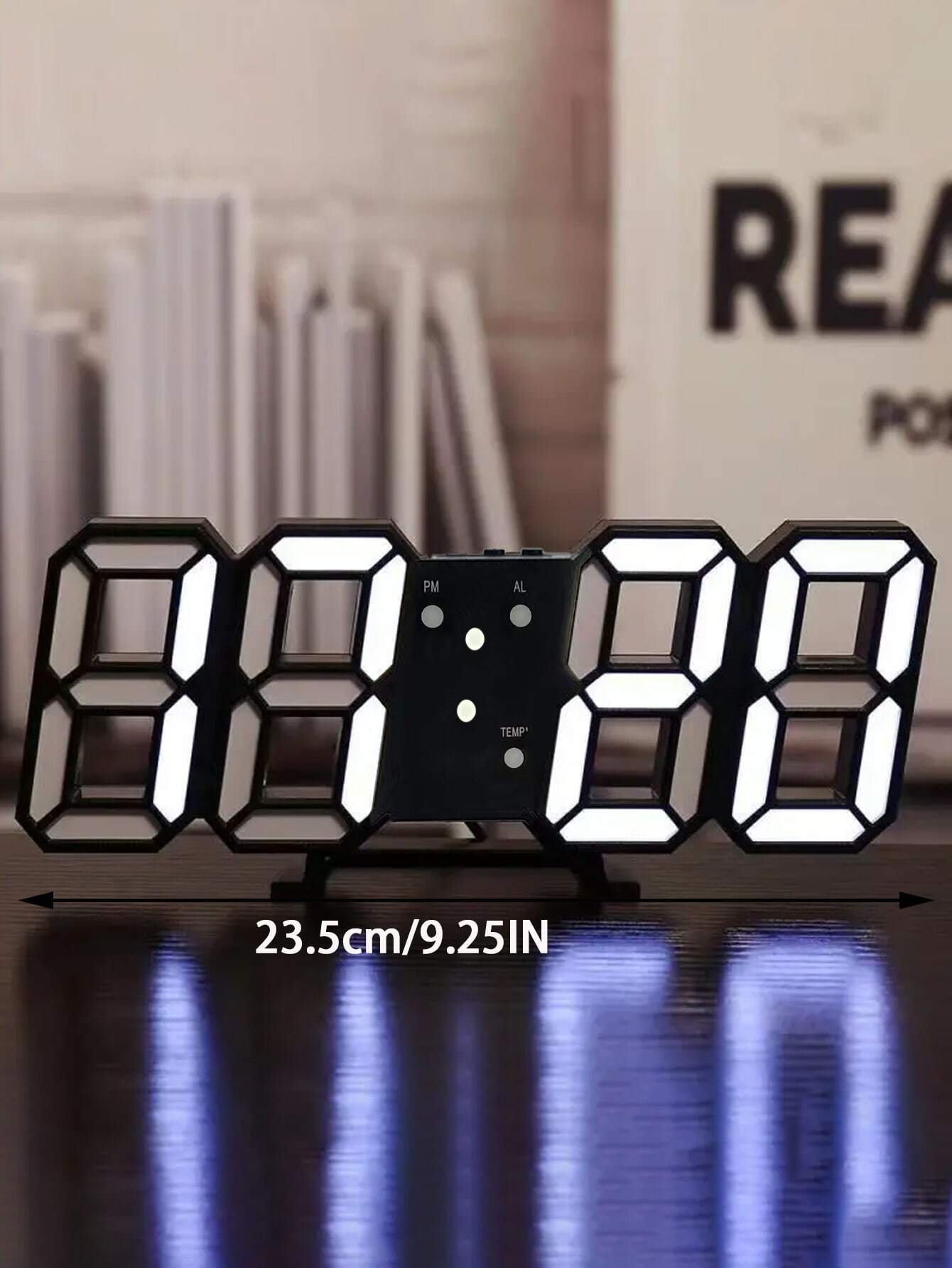 LED Digital Clock Light, Modern Illuminated Desk Clock, Suitable For ...