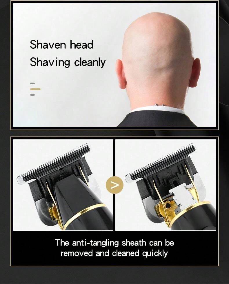 Home Haircutting Clipper Kit With Adjustable Taper Lever And LCD Screen ...