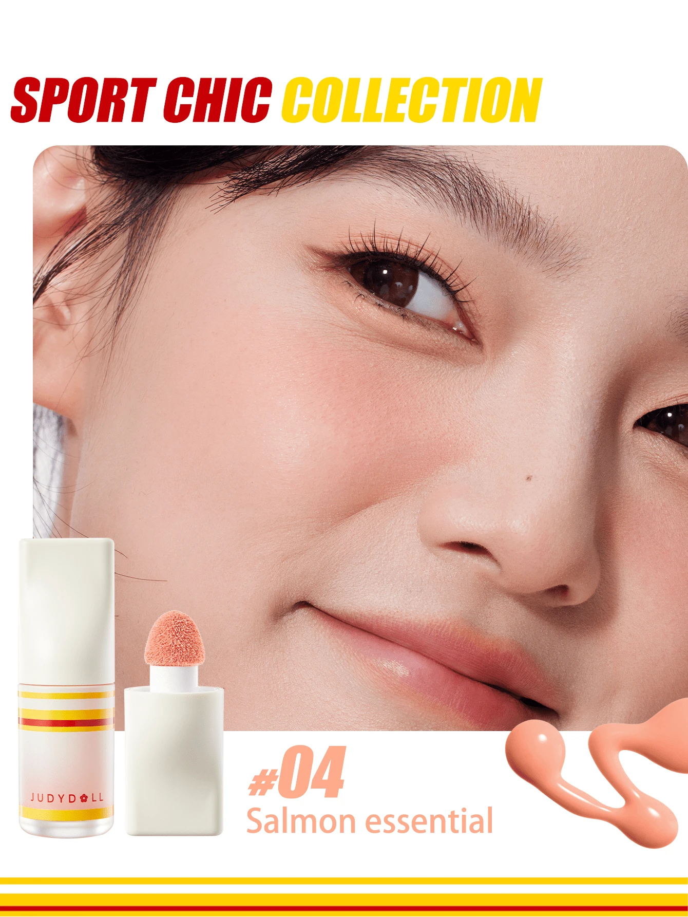 JUDYDOLL LIQUID BLUSH 4.5g Orange Blossom Sports Series Liquid Blush, Long Lasting Sweat ...