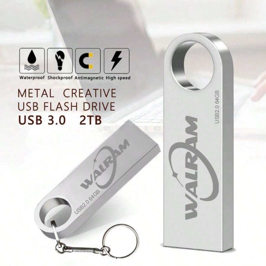 Walram USB2.0 High Speed Flash Drive Round Long Shape U Disc 16gb 32gb ...