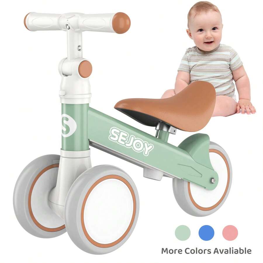 Sejoy Baby Bike, Non Pedal Balance Bike, Adjustable Seat And Anti Slip Handle, Sturdy Carbon ...