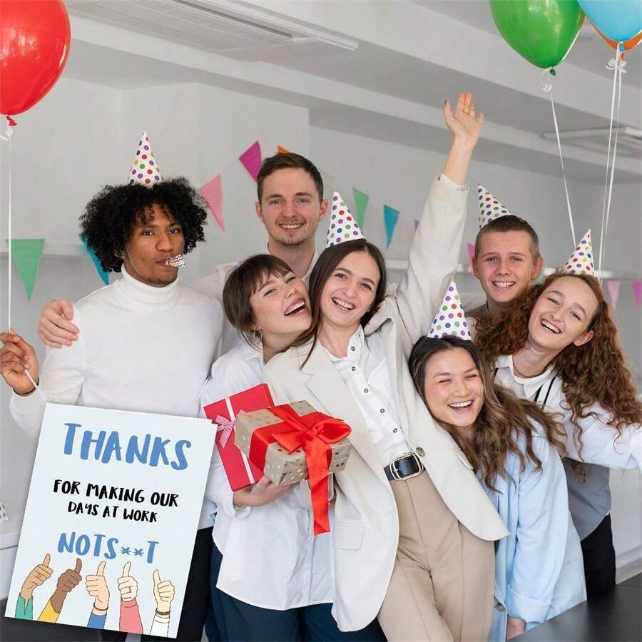 1 pièce Cartes de remerciement drôles pour patron, directeur, collègues ...