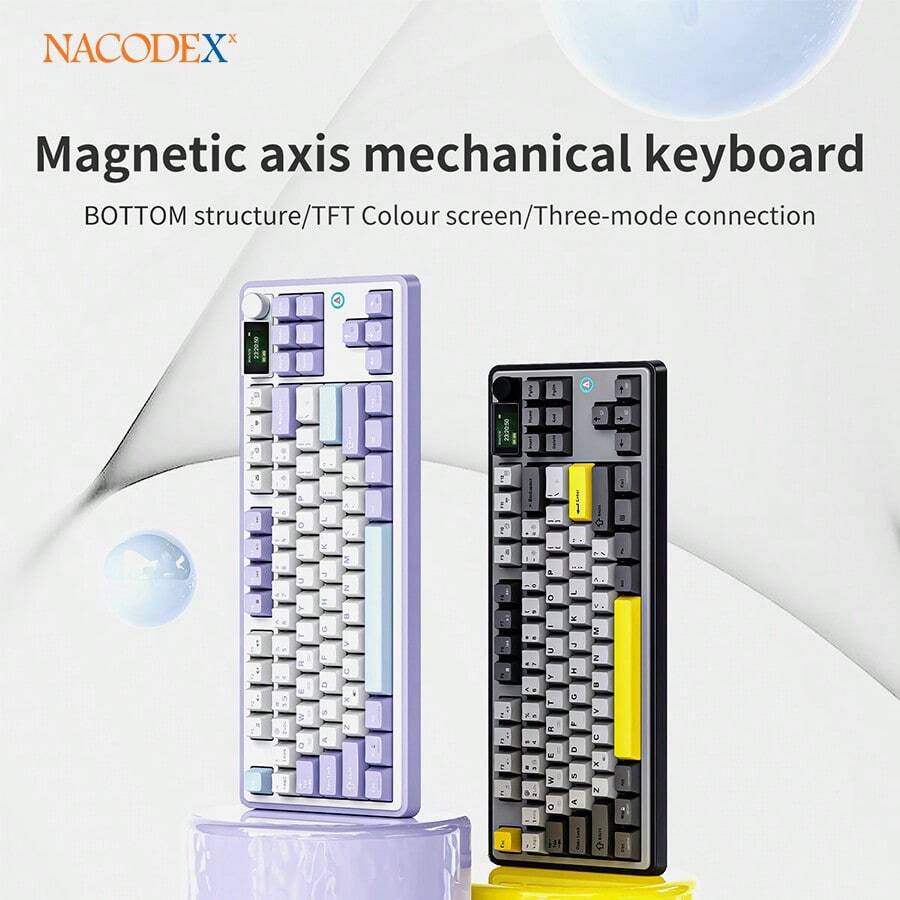 NACODEX-คีย์บอร์ดกลไกแบบกำหนดเอง สามารถเปลี่ยนปุ่มได้ โครงสร้างที่มีรู ...