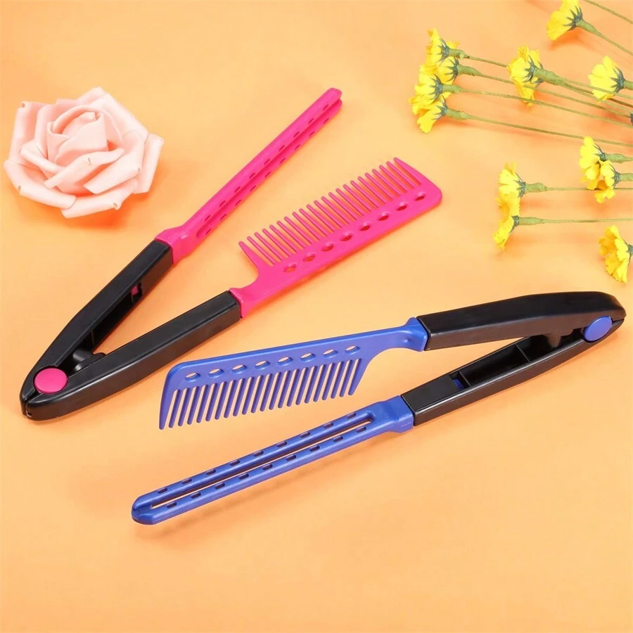V-Shaped Comb With ABS Plastic Handle And Plastic Teeth Design ...