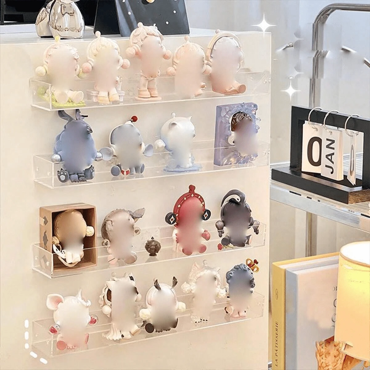 1pc Transparent Display Stand, Wall-Mounted Blind Box, Action Figure ...