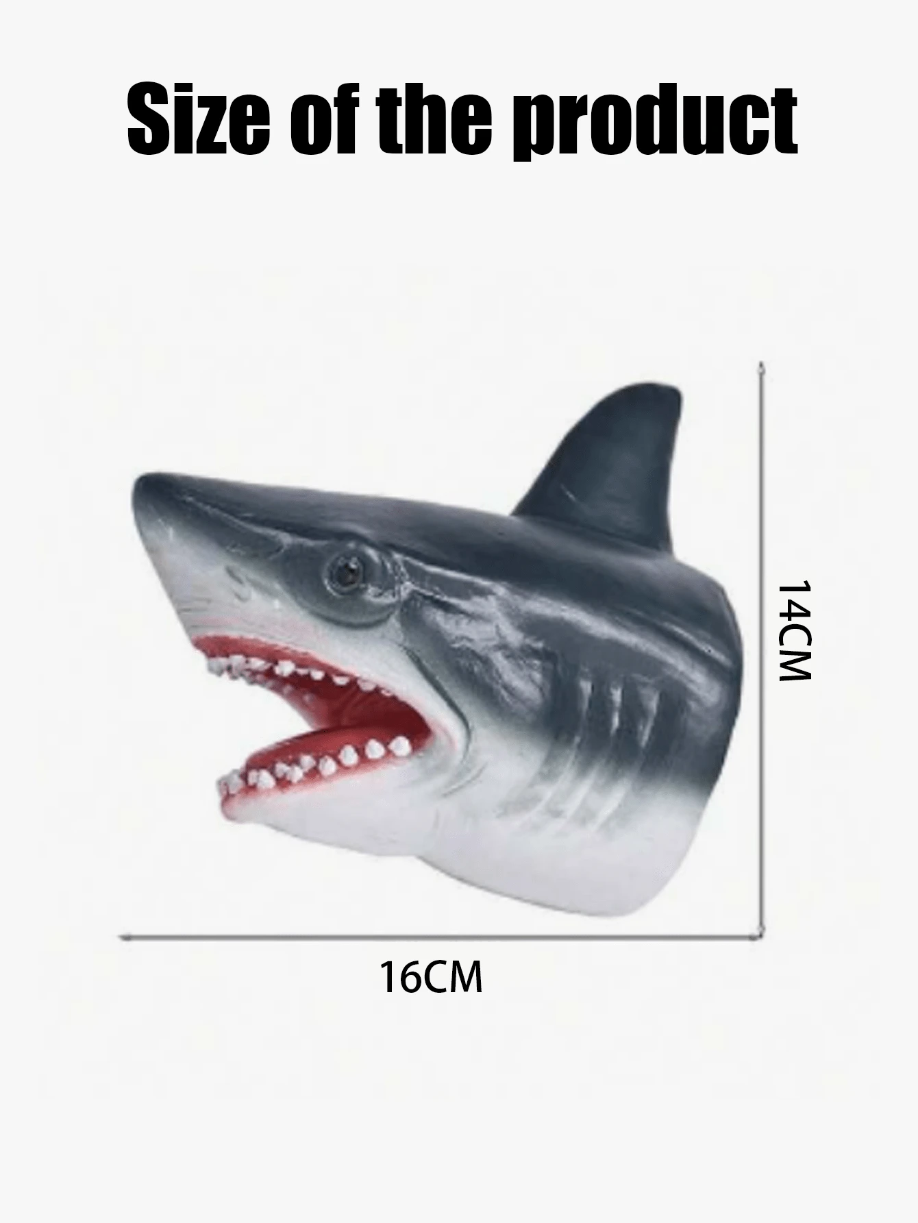 A Multi-Color, Random Soft Plastic Shark Puppeteer Model With Hands ...