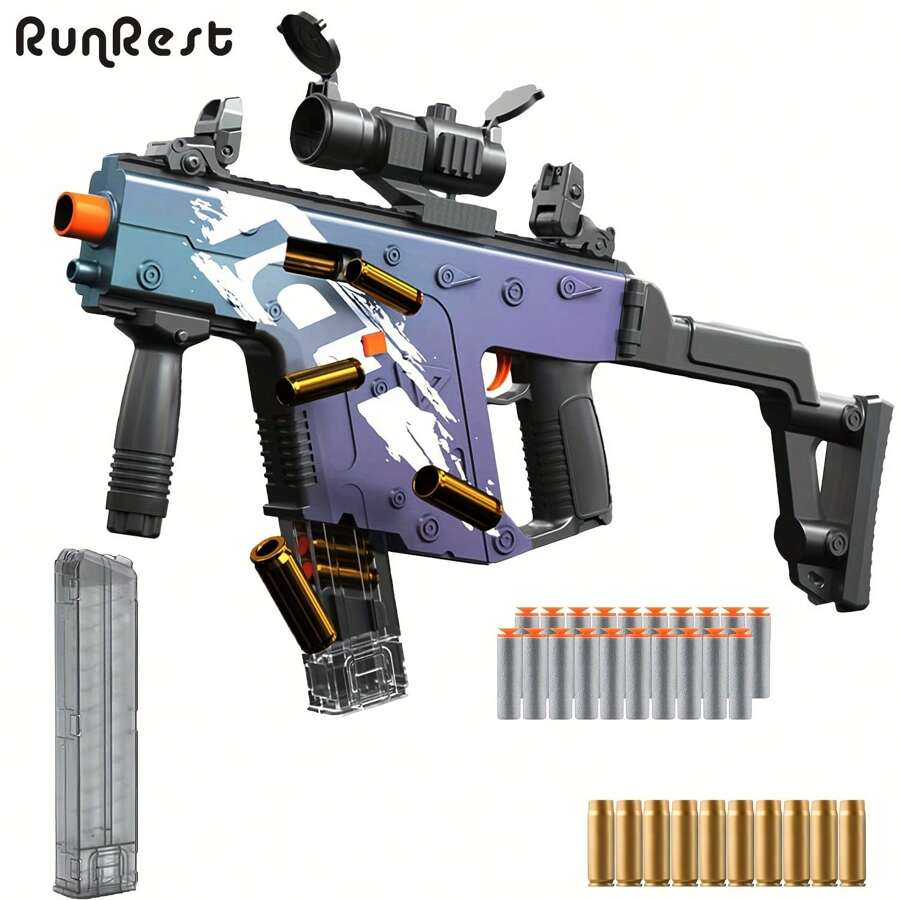 RunRest Soft Bullet Toy Gun Toy Gun Electric Toys Foam Blaster, Auto ...