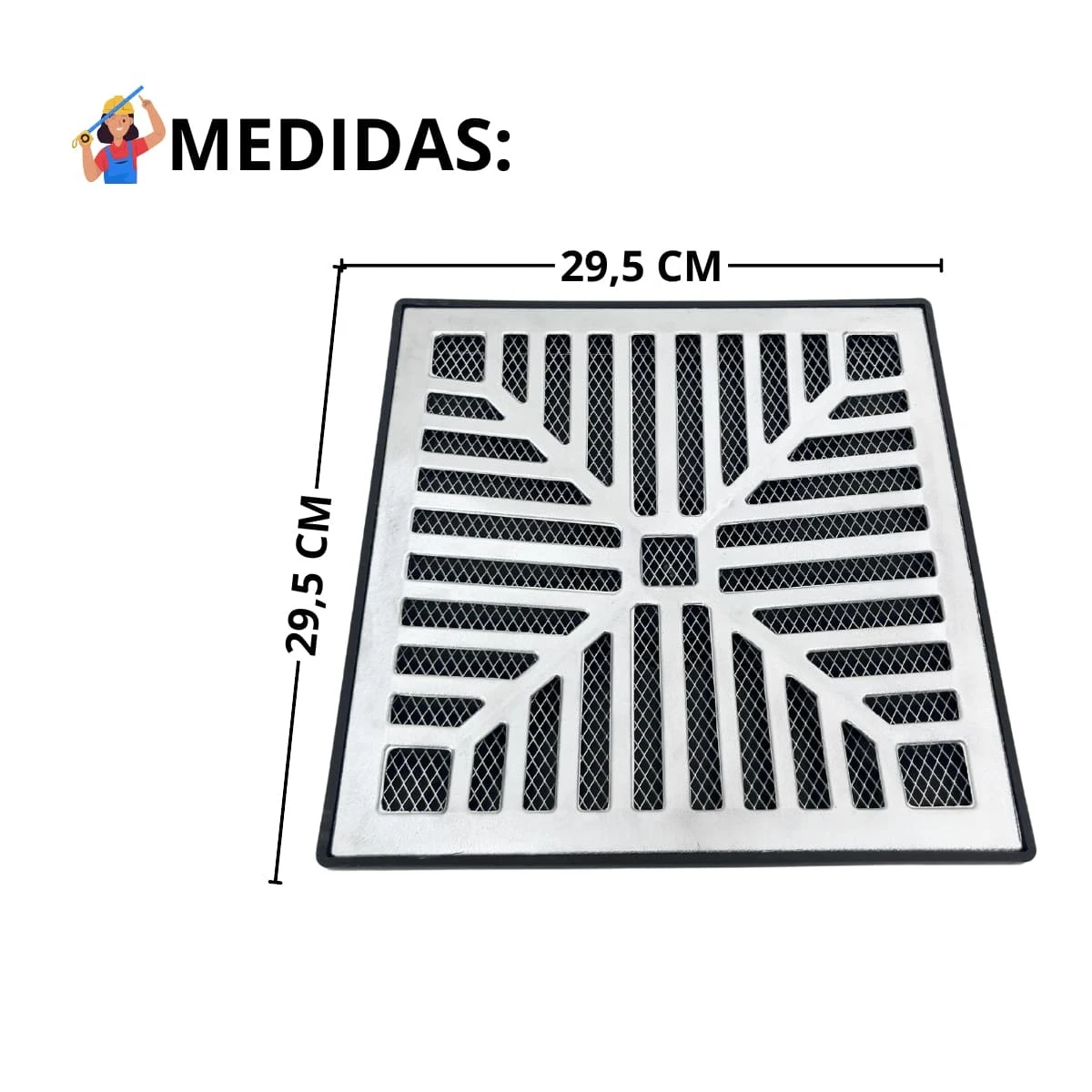 30x30 Complete Concave Drain With Low Outlet Siphon System For 100mm ...