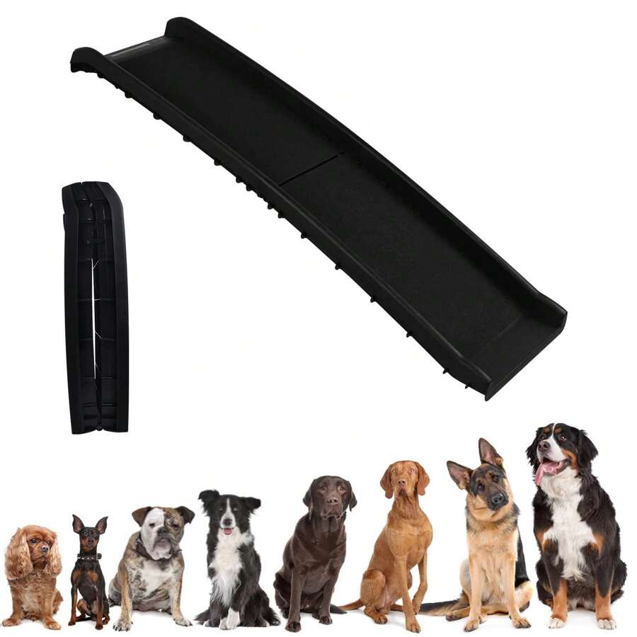 VA-Cerulean Foldable Dog Ramp Car Plastic Dog Stairs Animal Stairs 156 ...