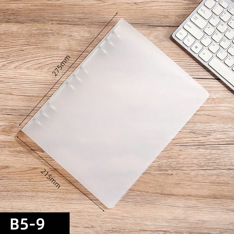 A4/B5/A5/A6/A7 Transparent Ring Binder Folder Pp Waterproof | SHEIN USA