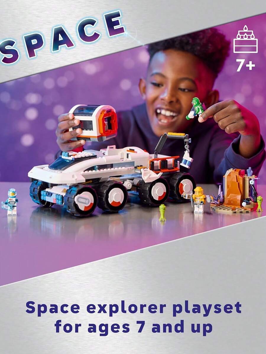 LEGO Building Block Assembly City Series 60432 Command Rover And Crane ...