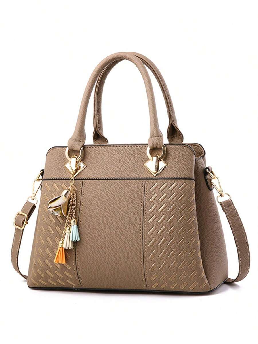 Fashion Top-Handle Bags For Women Embroided Chic Pendant Handbags ...