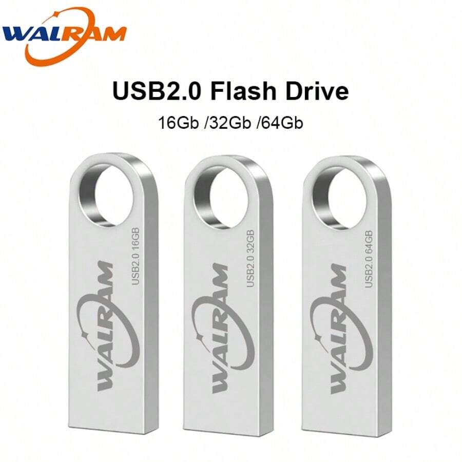 Walram USB2.0 High Speed Flash Drive Round Long Shape U Disc 16gb 32gb ...