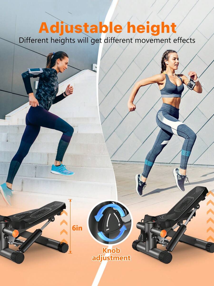 Escaleras para hacer ejercicio en casa, mini stepper con bandas de ...