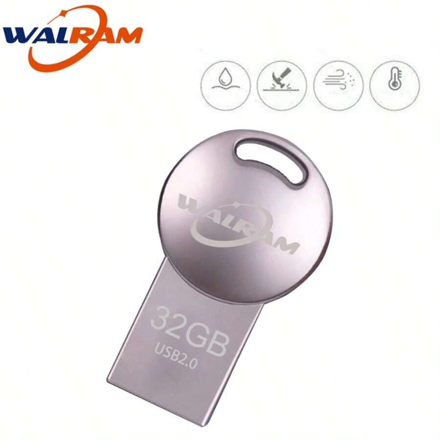 Walram USB2.0 High Speed Flash Drive Round Long Shape U Disc 32gb 64gb ...