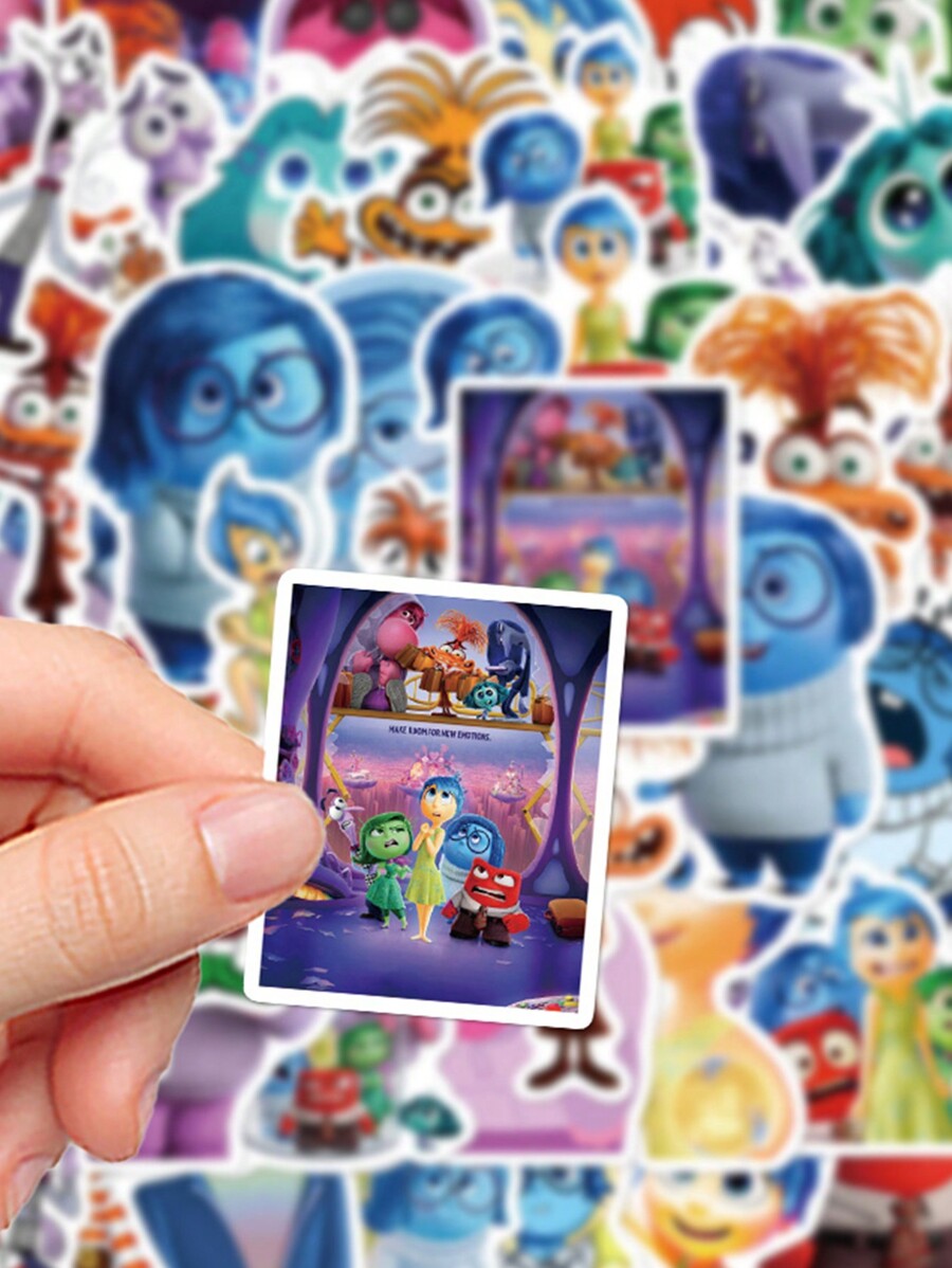 50pcs Inside Out Themed Waterproof Stickers For Phone Cases, Laptops ...