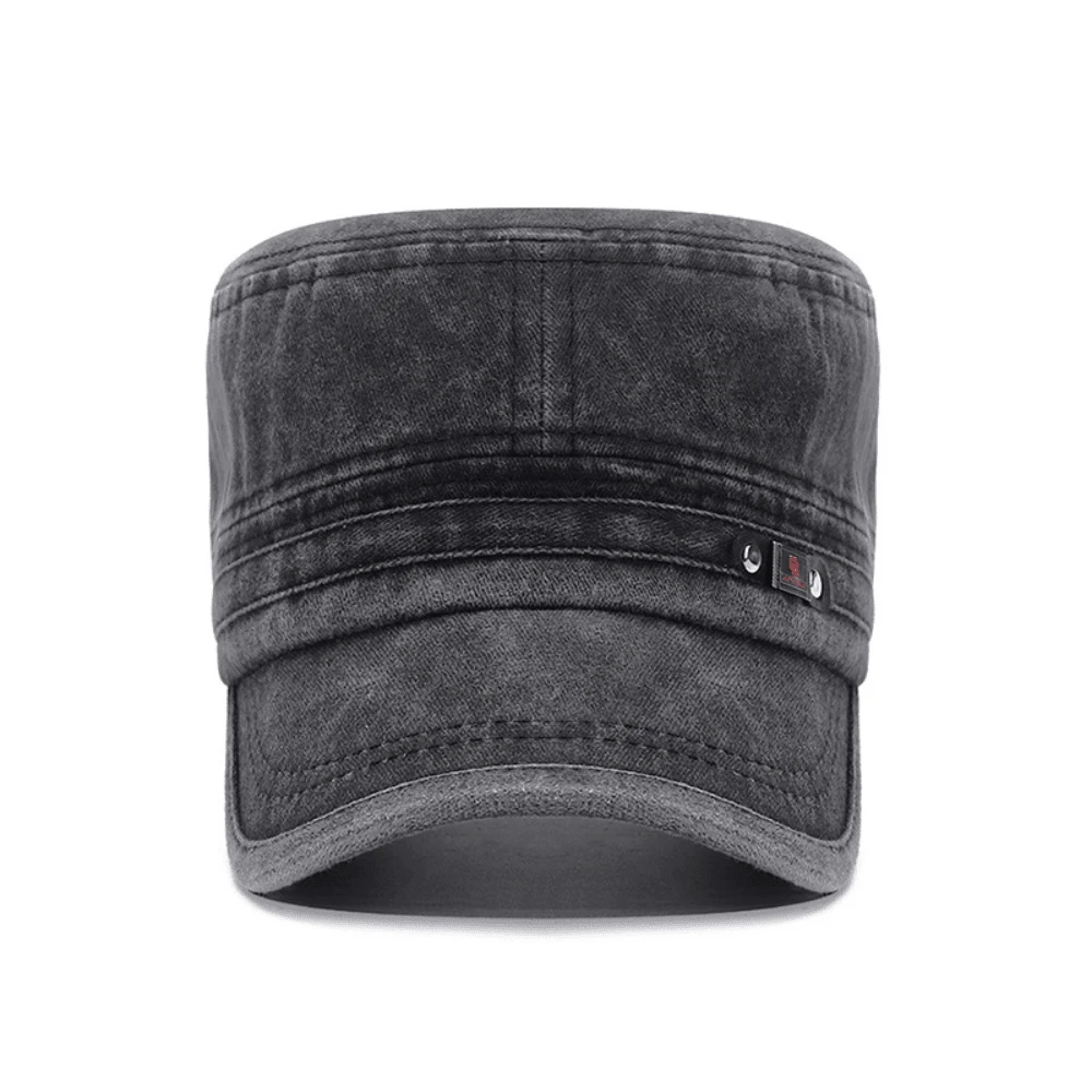 Washed Military Caps Cadet Army Caps Flat Top Military Caps Cadet Cap ...