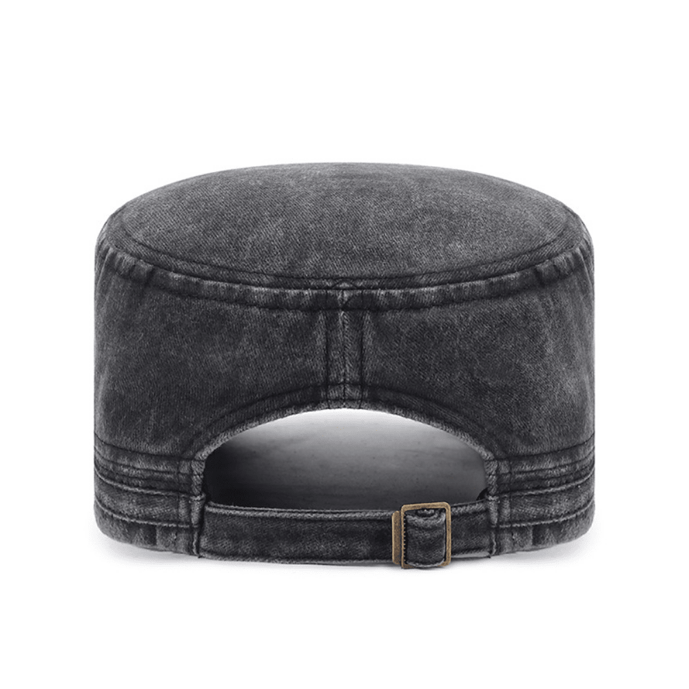 Washed Military Caps Cadet Army Caps Flat Top Military Caps Cadet Cap ...