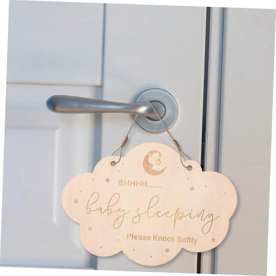 Shhh Baby Sleeping Sign For Front Door - Please Do Not Knock Or Ring ...