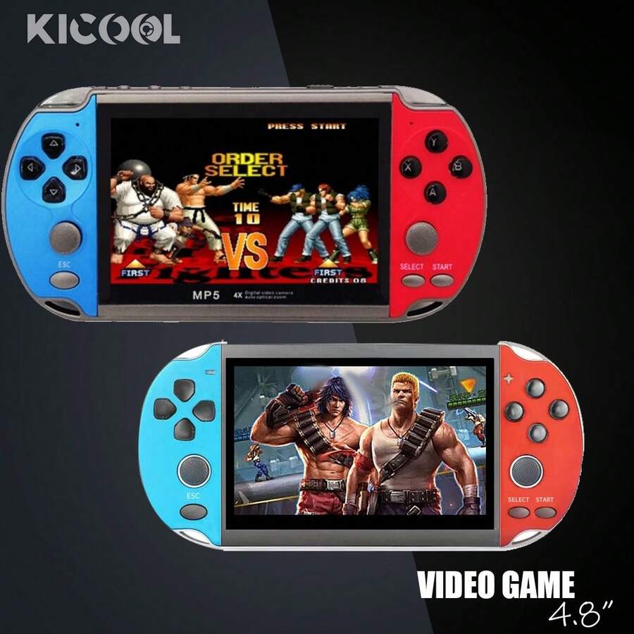 Mini game psp 10 mil jogos console 4.8" retro portátil jogos clássico ...