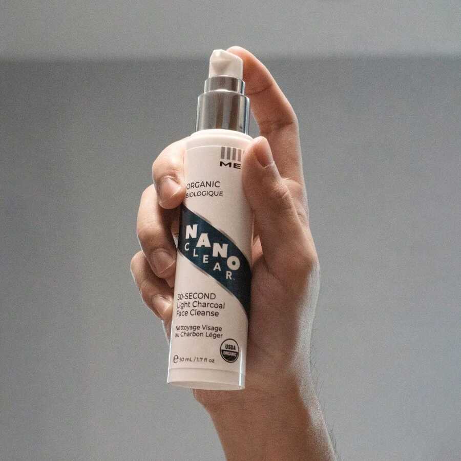 Nano Clear USDA Certifed Organic 30 Second Light Charcoal Face Cleanse ...