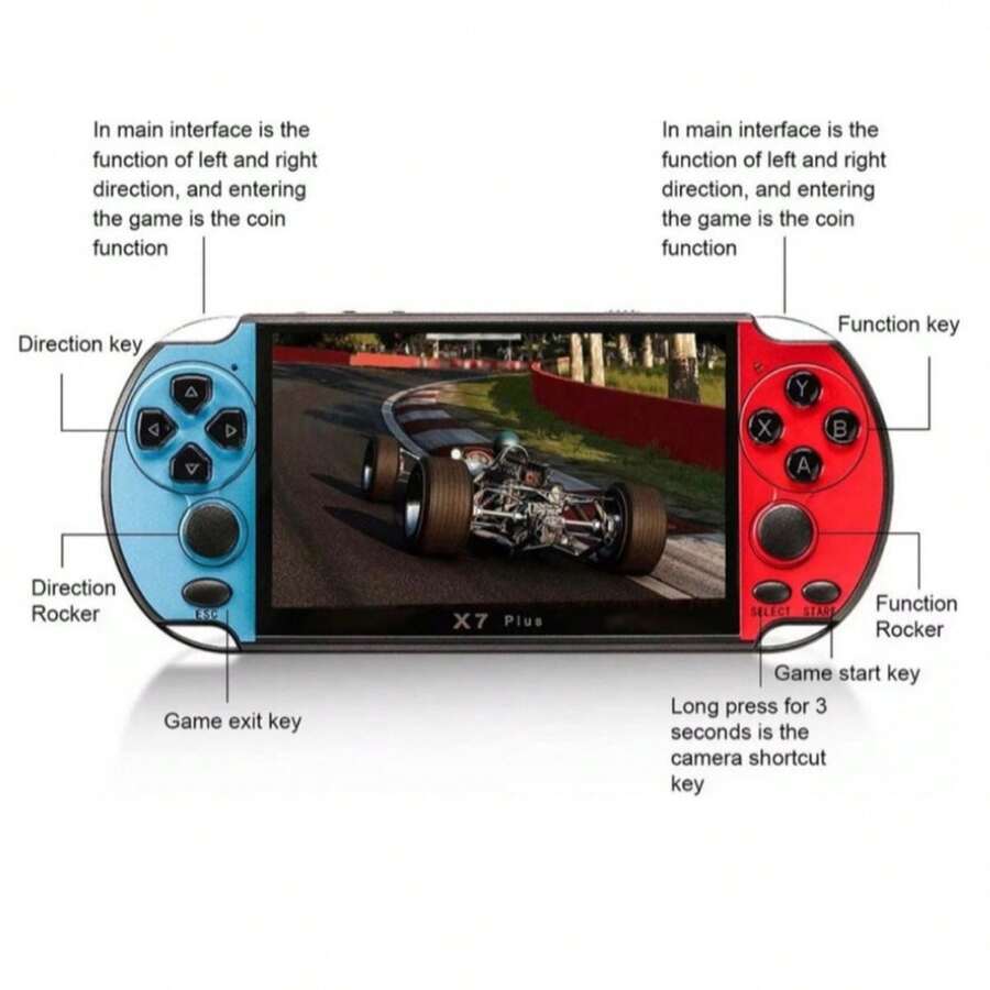 Mini game psp 10 mil jogos console 5.8" retro portátil jogos clássico ...