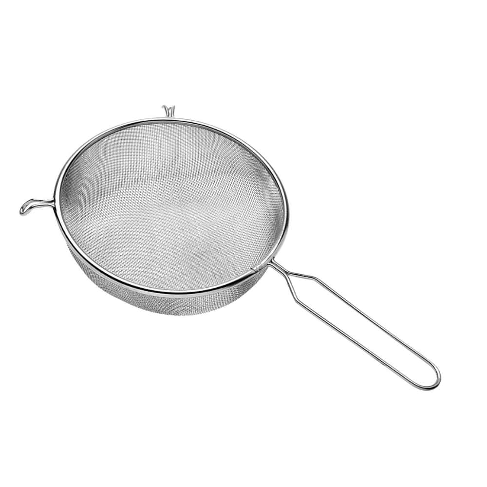 Stainless Steel Kitchen Sieve For Straining, Sprinkling And Draining ...