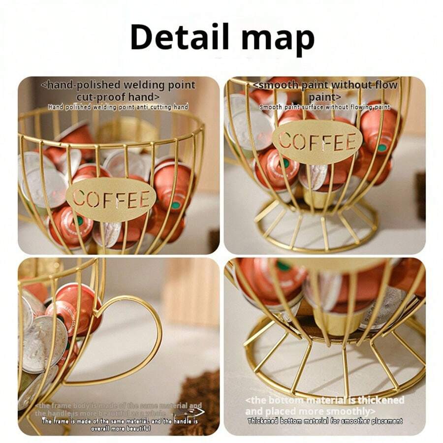 Nordic Wind Light Luxury Snacks Candy Storage Rack Coffee Shop Table ...