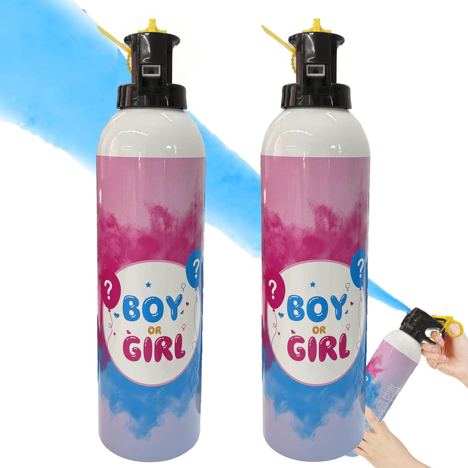 Gender Reveal Fire Extinguisher Color Powder Corn Starch Color Blasters ...