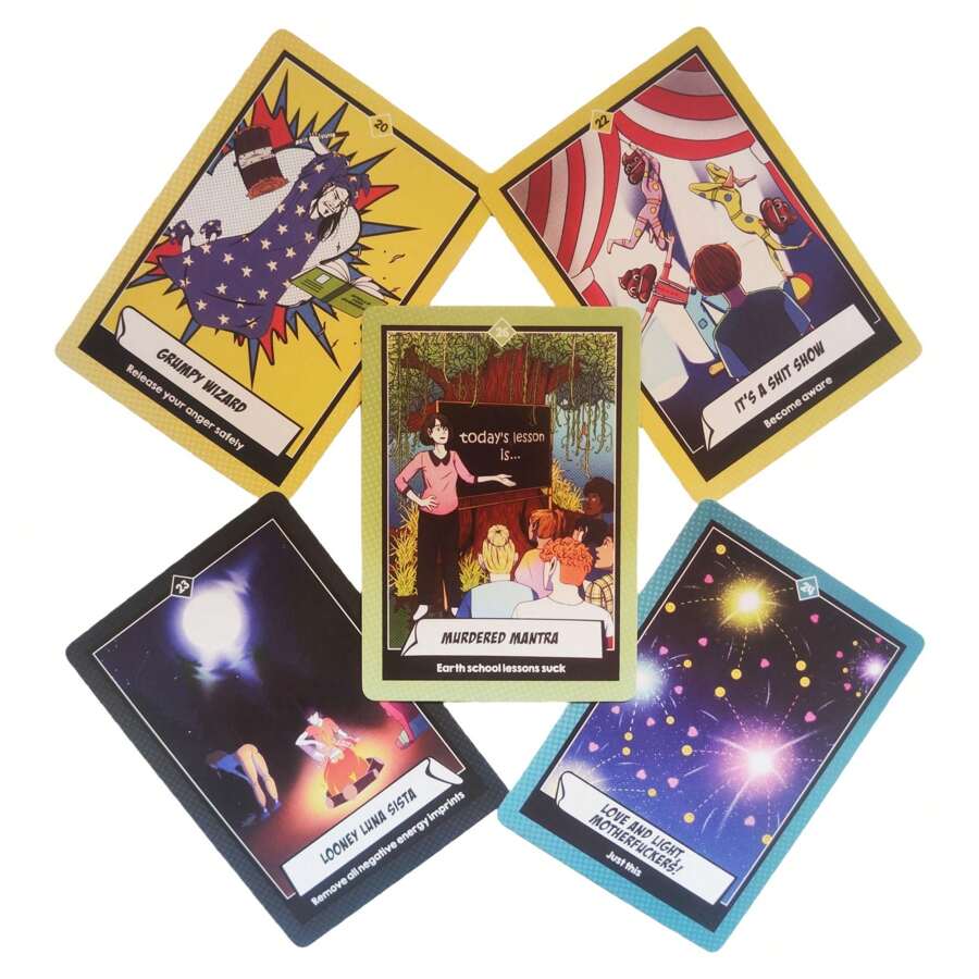 Tasty Cocktail Recipe Divination Cards, Trickster Oracle Cards, Star ...