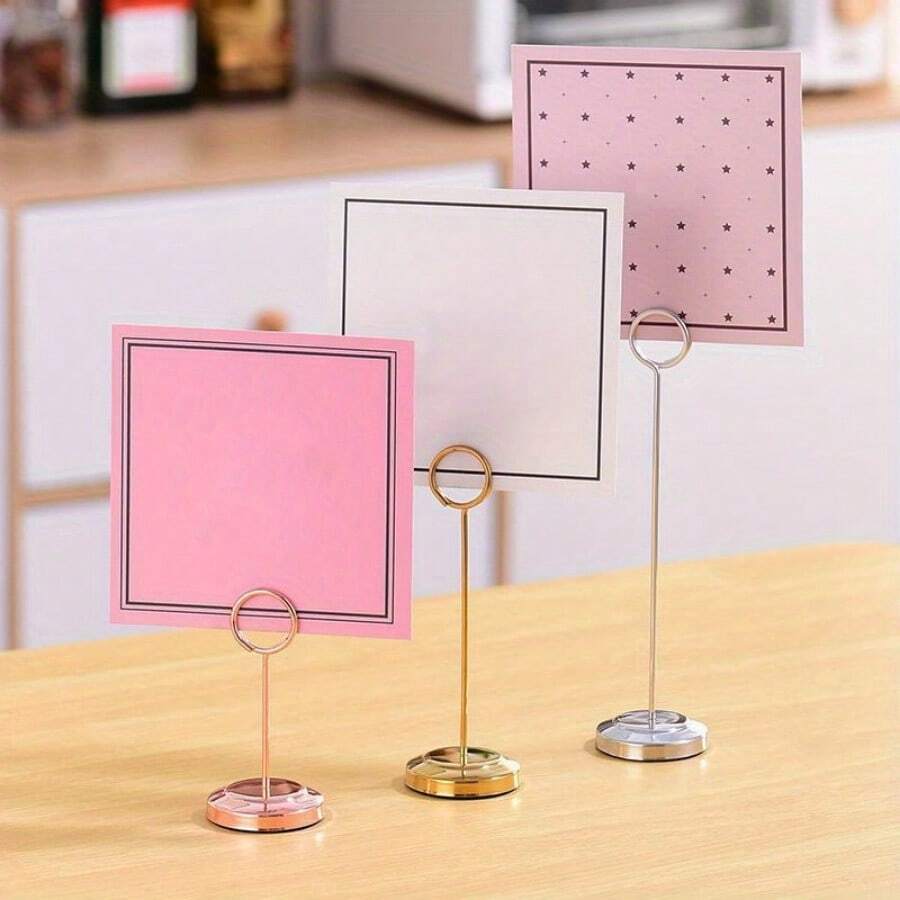 Support de menu de restaurant en acier inoxydable, supports de cartes ...